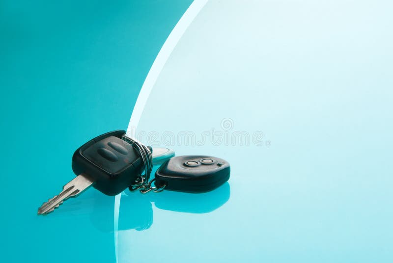 Car Keys on Blue Background Stock Image - Image of industries, lock ...
