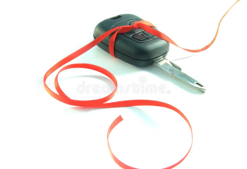 New Car Remote Key Red Ribbon Stock Photos - Free & Royalty-Free Stock ...