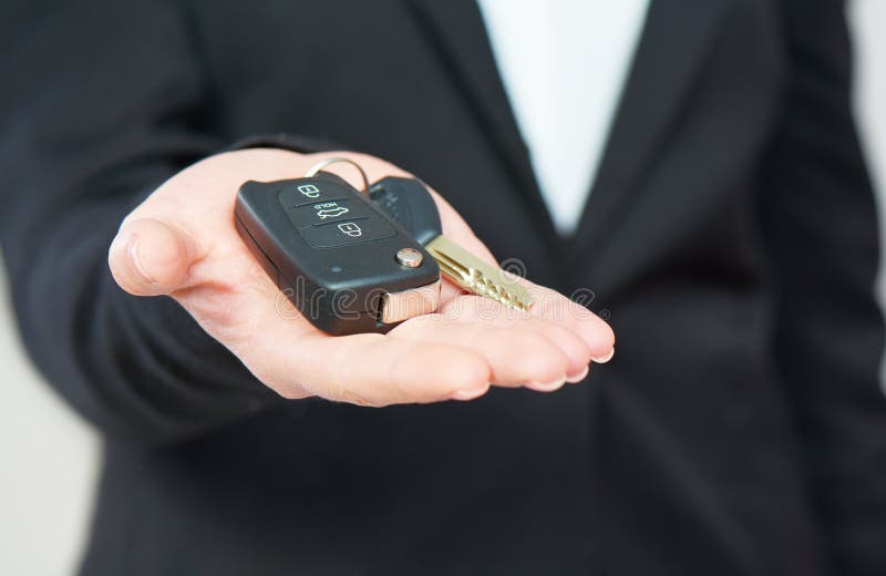 Car Keys in Hand Men Businessman Stock Image - Image of present, alarm ...