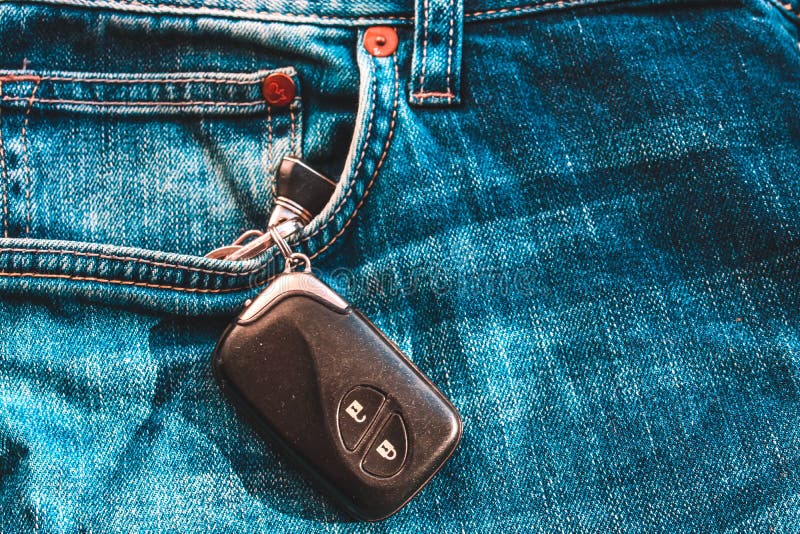 Keys in pocket stock image. Image of studio, trousers - 10389493