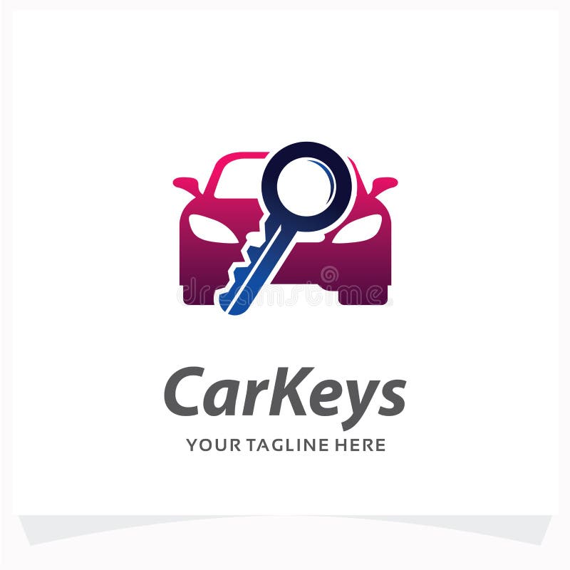 Car Keys Logo Design Template Stock Vector - Illustration of icon ...