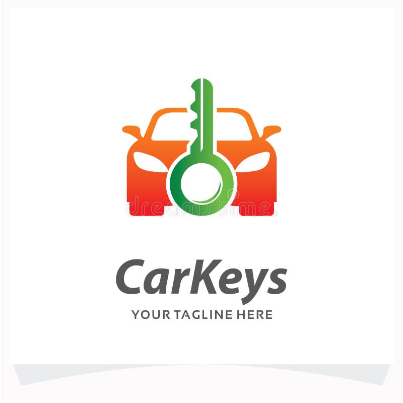 Car Keys Logo Design Template Stock Vector - Illustration of automotive ...