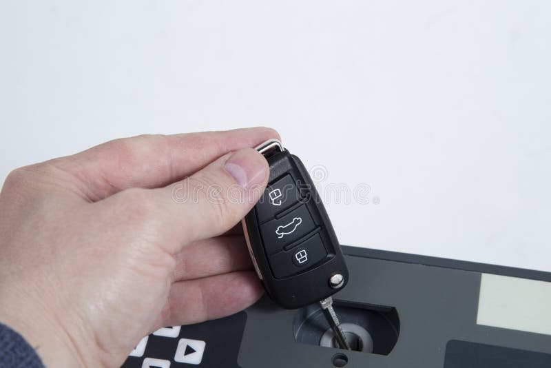 Car Keys, Manufacturing. Chips, Programming Stock Photo - Image of ...