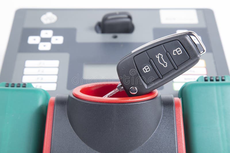 Car Keys, Manufacturing. Chips, Programming Stock Image - Image of ...