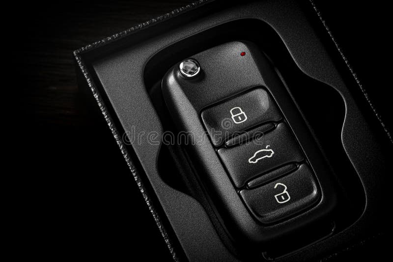 Car keys in open gift box stock image. Image of control - 213189471