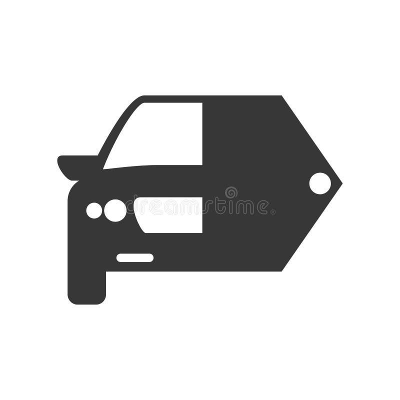 Car and Label Icon. Transportation Machine Design. Vector Graphi Stock ...