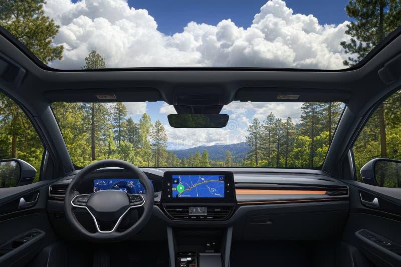 Car Large Windshield Sunroof Stock Photos - Free & Royalty-Free Stock ...