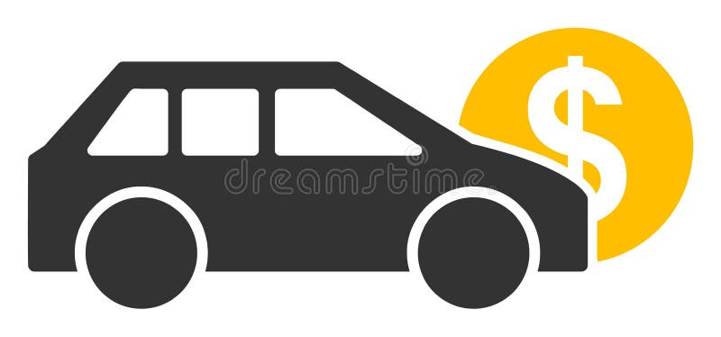 Car Leasing Vector Icon Flat Illustration Stock Vector - Illustration ...
