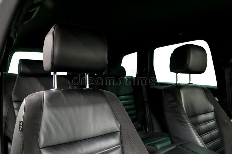 Car leather seats. stock photo. Image of interior, hand - 53404936