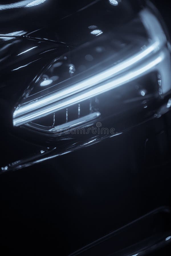 Car LED headlight stock photo. Image of clear, xenon - 81255726