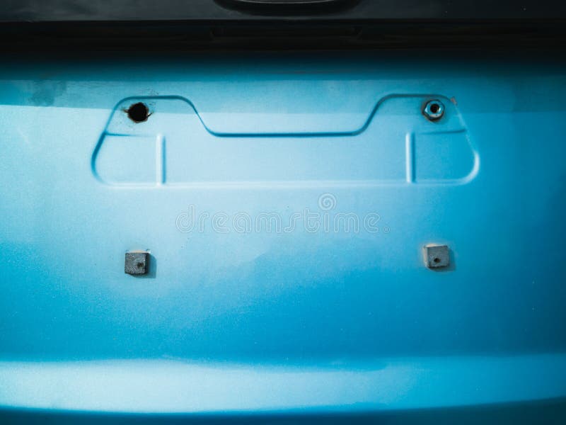 Car without License Plate, License Plate of Car Was Lost Stock Image ...