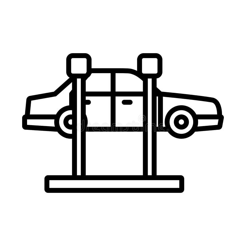 Car Lift Icon stock vector. Illustration of isolated - 247601944