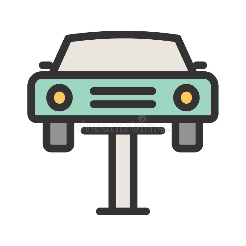 Car Lifter stock vector. Illustration of concept, mechanic - 74787312