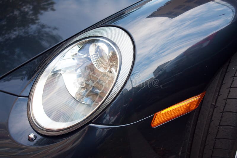 Mercedes car front lights stock image. Image of transport - 3374579