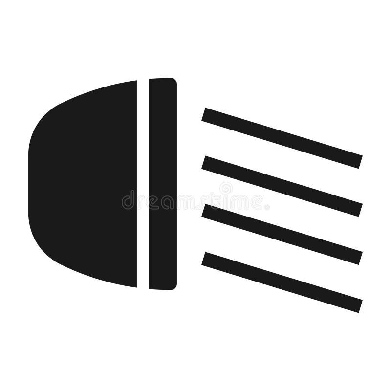 Car light icon vector stock illustration. Illustration of headlight ...