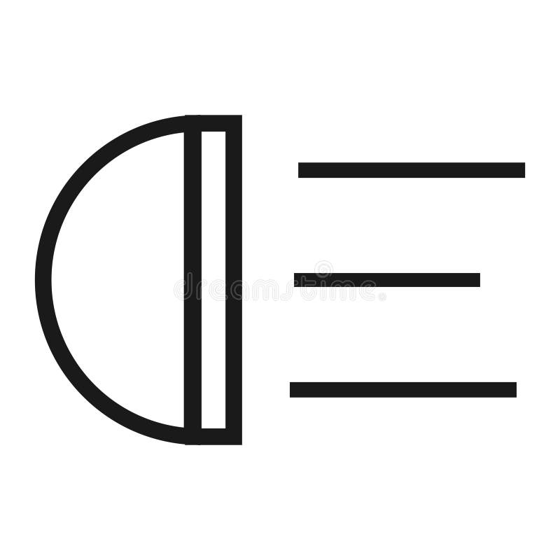 Car light icon vector stock illustration. Illustration of headlight ...