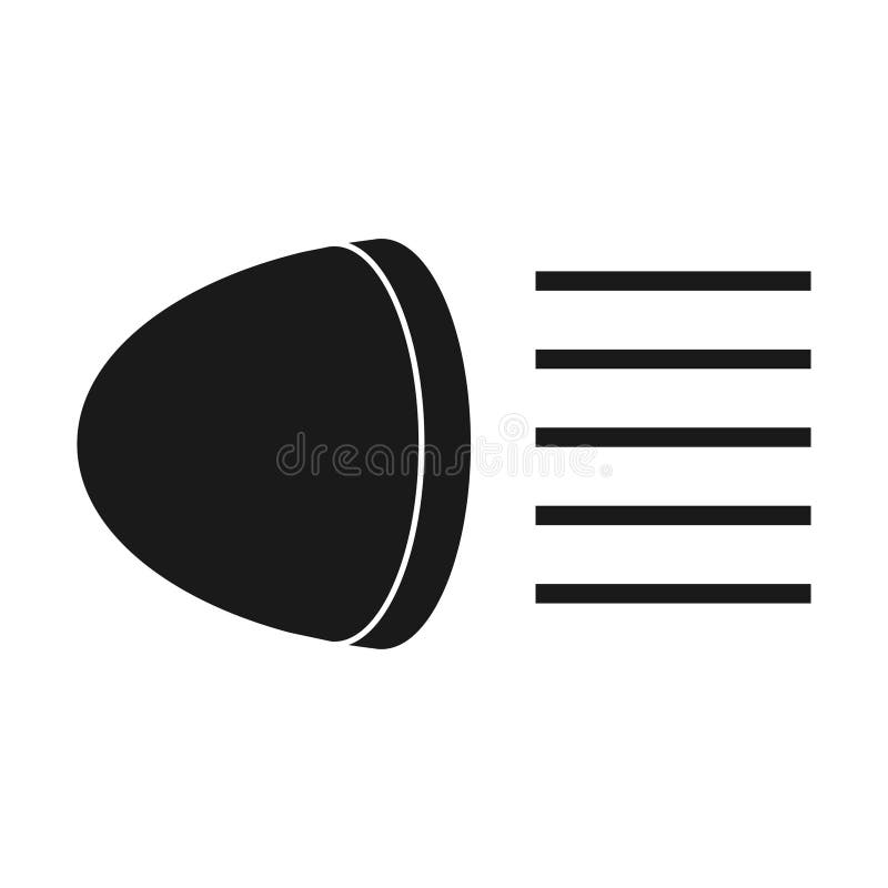Car light icon vector stock illustration. Illustration of dashboard ...