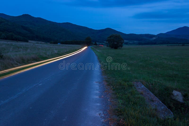 Car Light Streaks stock image. Image of exposure, streaks - 59515747