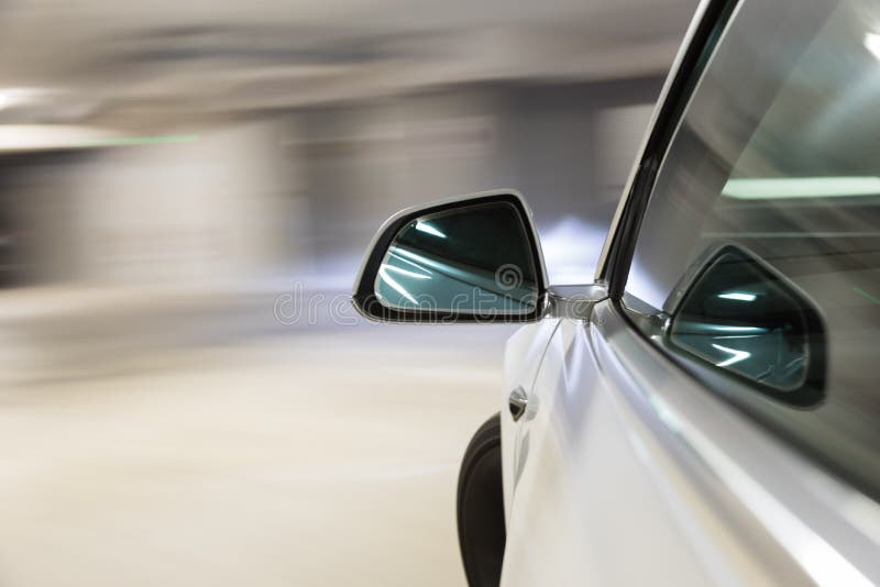 Car Light Trail while Driving in the City by Night Stock Image - Image ...