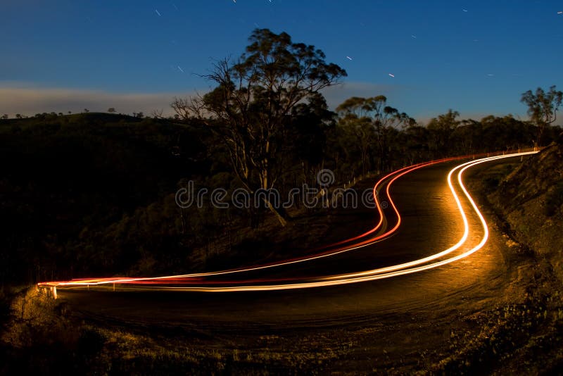 Car light trails stock photo. Image of trails, exposure - 17751882