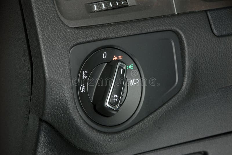 Car lighting switch stock image. Image of automotive - 31247225