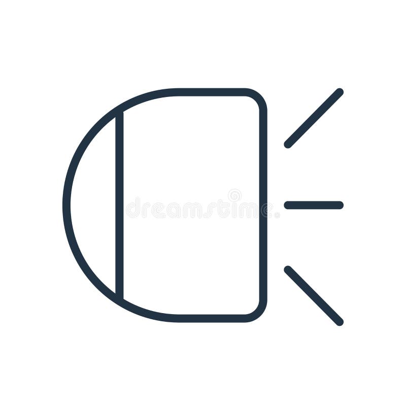 Dimmer Icon Vector Sign and Symbol Isolated on White Background, Dimmer ...