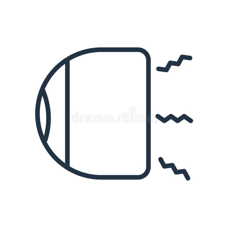 Car Lights Icon Vector Isolated on White Background, Car Lights Sign ...