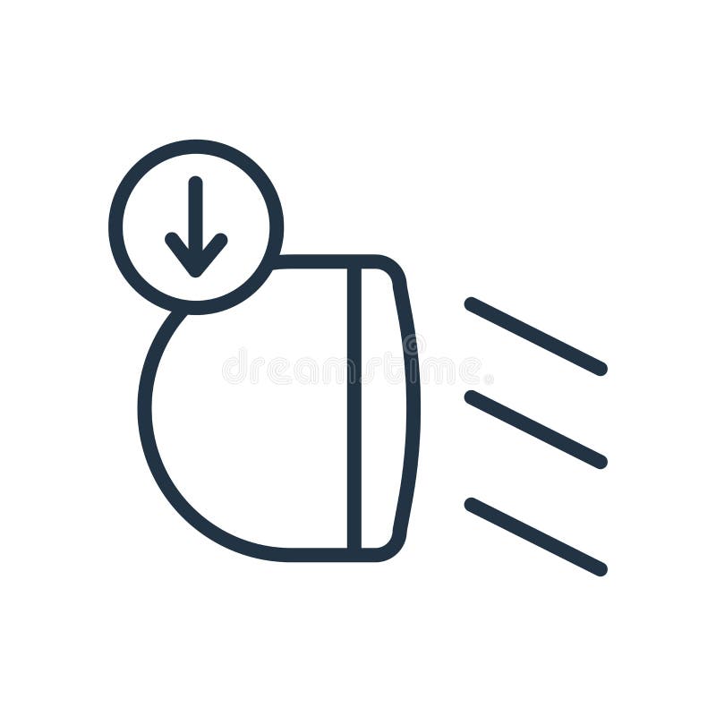 Car Lights Icon Vector Isolated on White Background, Car Lights Sign ...