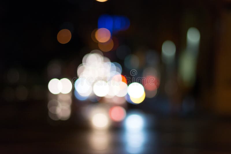 Car lights out of focus stock image. Image of light - 172607341