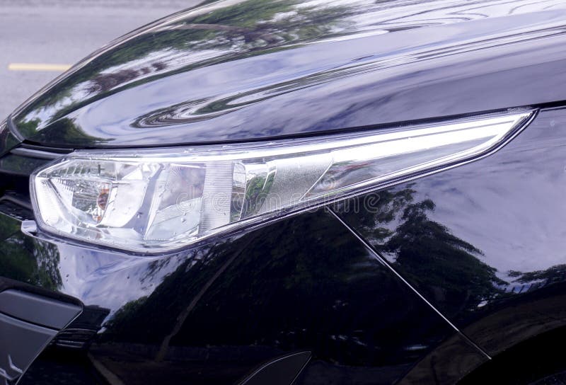 Car lights stock photo. Image of automobile, view, sport - 220127816