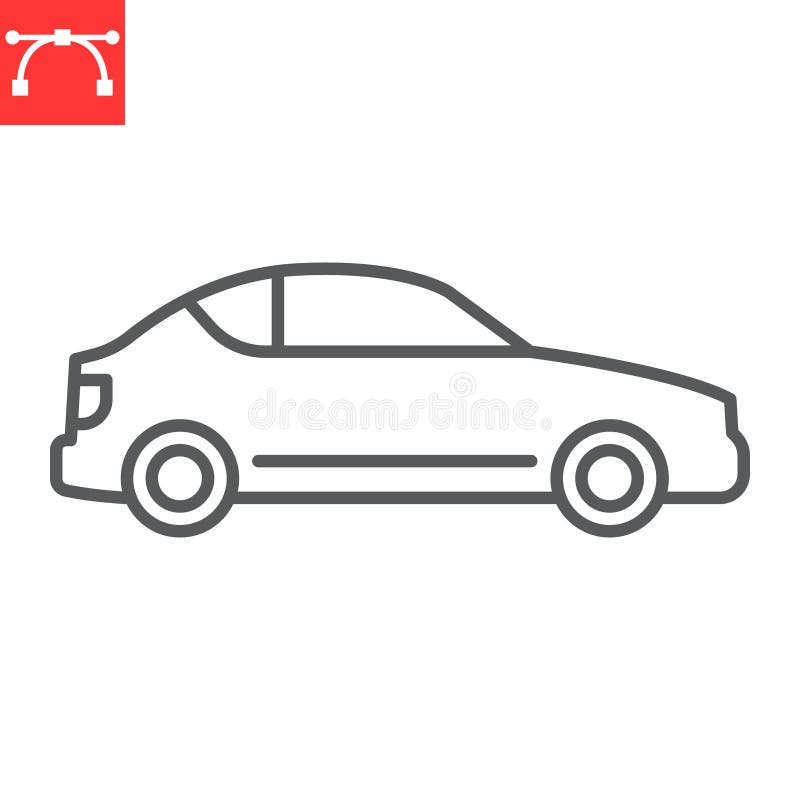 Car line icon stock vector. Illustration of isolated - 300538264