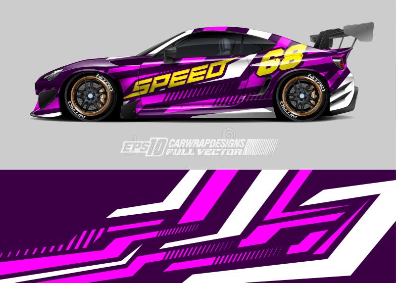 Car livery designs stock vector. Illustration of print - 202964491