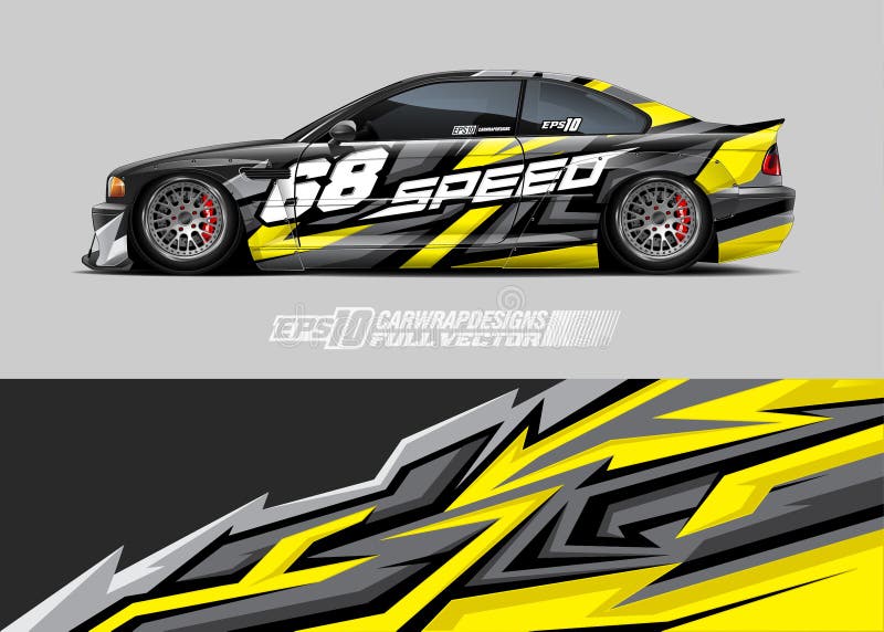 Car Livery Design Vector. Graphic Abstract Stripe Racing Background ...