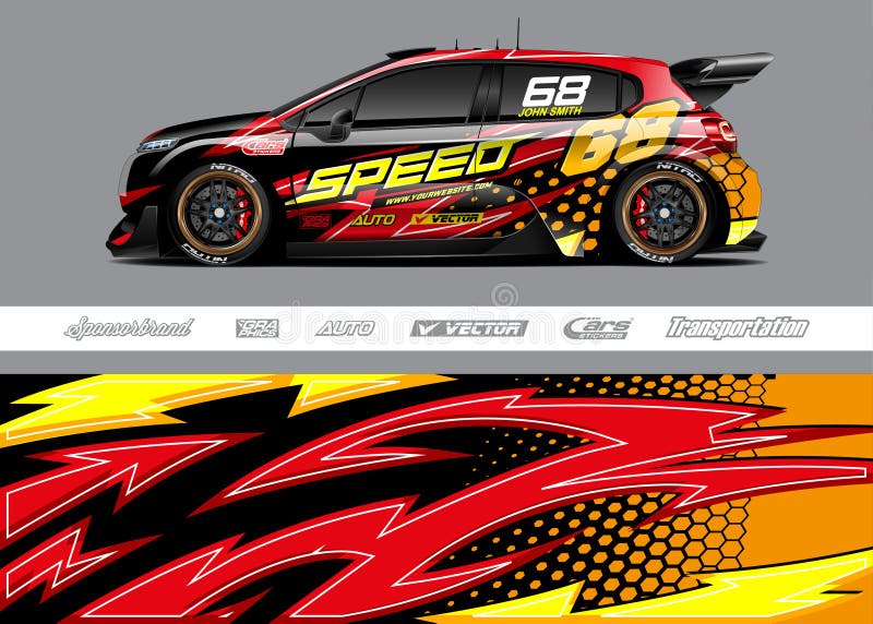 Race Car Stickers Design