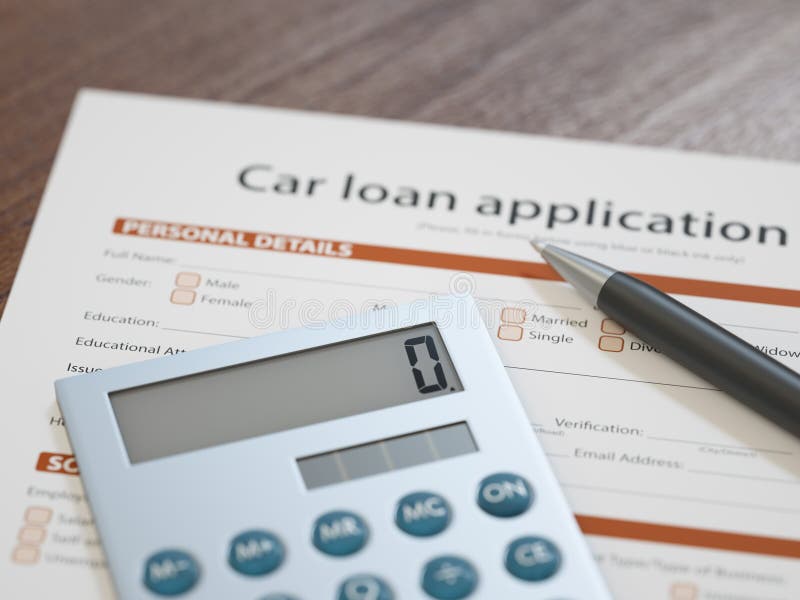 Car Loan Application stock image. Image of repairing - 45094973