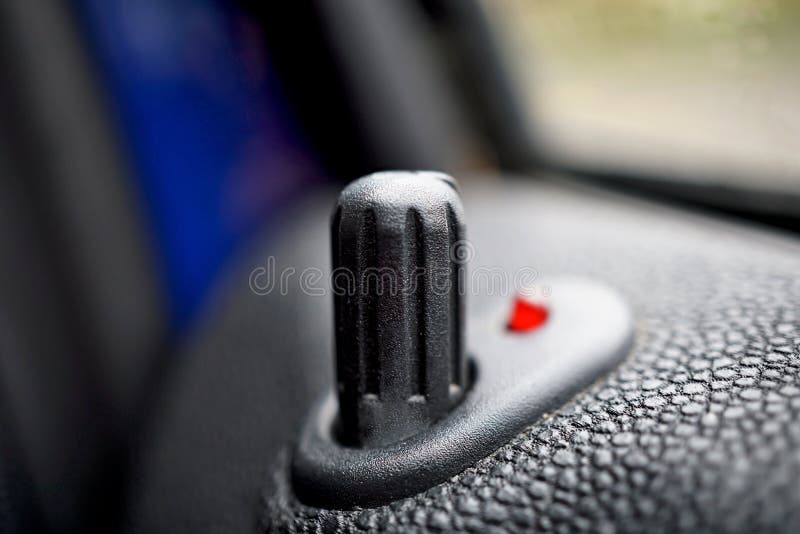 Car Locking Stick Older Passenger Car Providing Lock Vehicle As Symbol ...