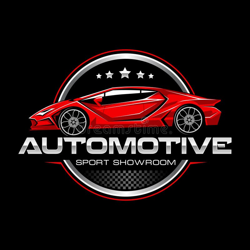 Sport Car Logo Design Illustration Vector Stock Vector - Illustration ...