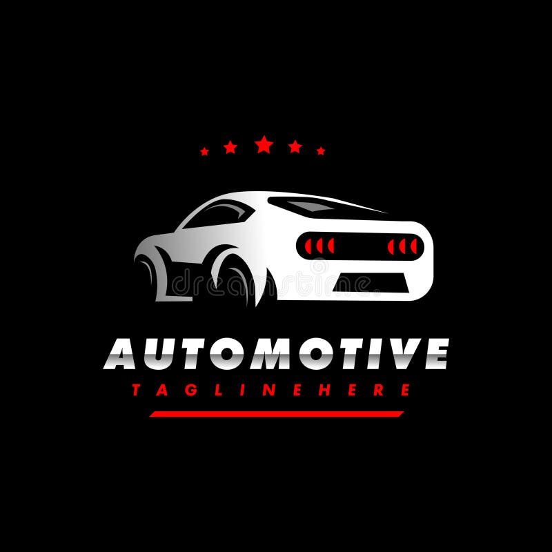 Car logo with five star stock illustration. Illustration of showroom ...