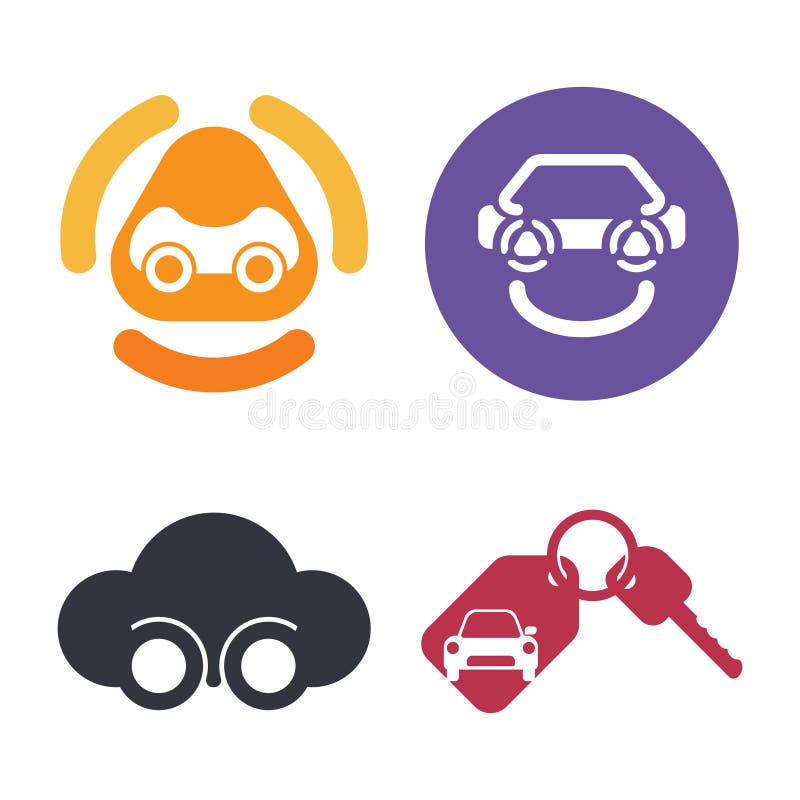 Car Logo Template Icon stock vector. Illustration of concept - 340601170