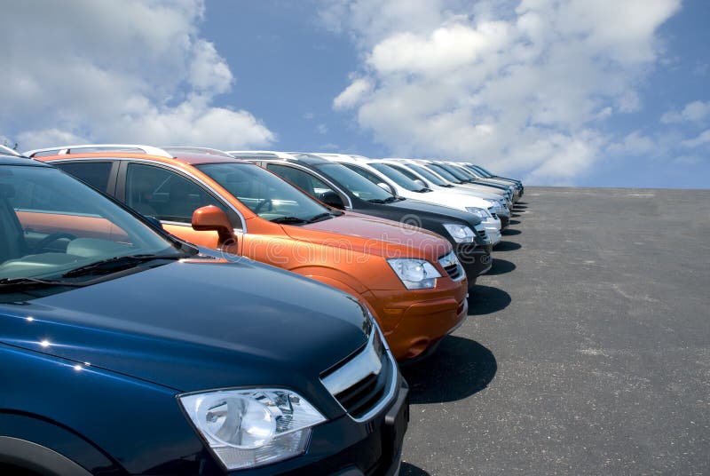 New Car Lot stock image. Image of automobiles, modern - 2800569