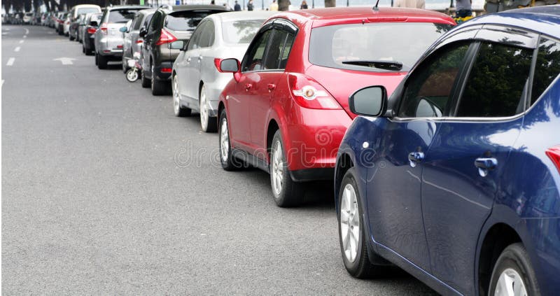 Car lot stock image. Image of downtown, motor, line, lights - 34916515