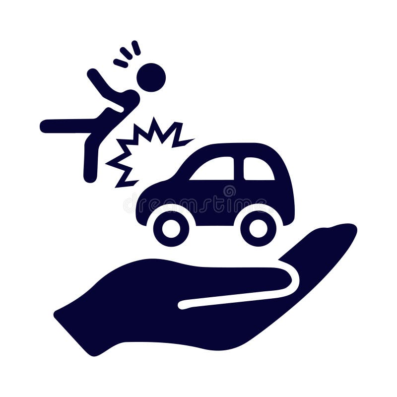 Car, Man, People, Accident, Hand, Accident Care Icon Stock Vector ...
