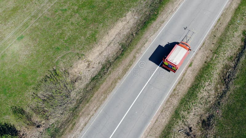 Car Marks Dividing Lines on a New Road. Stock Footage - Video of ...