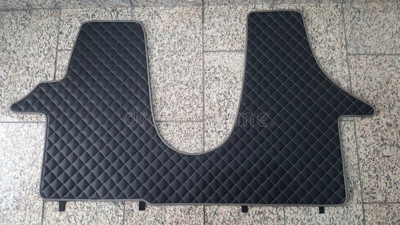 Car mat, handmade stock image. Image of leather, interior - 154984047