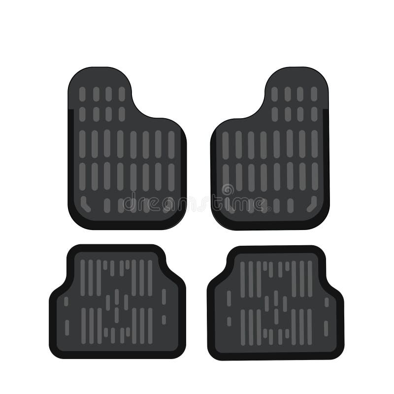 Car Mats. Car Floor Carpet Icon. Flat Vector Illustration Stock ...