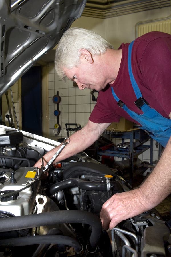 Car Mechanic, Cleaning His Hands Stock Photo - Image of business, small ...