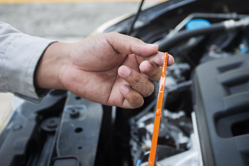 Car Mechanic Check Oil Level-03 Stock Photo - Image of professional ...