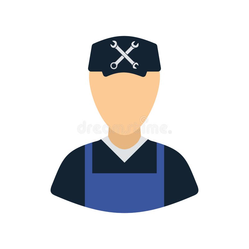 089_Mechanic Icon. Car Service Maintenance Icon Set Stock Vector ...