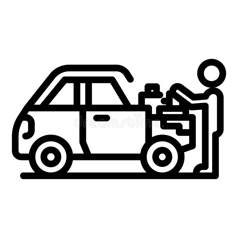 Car Mechanic Outline Stock Illustrations – 9,113 Car Mechanic Outline ...