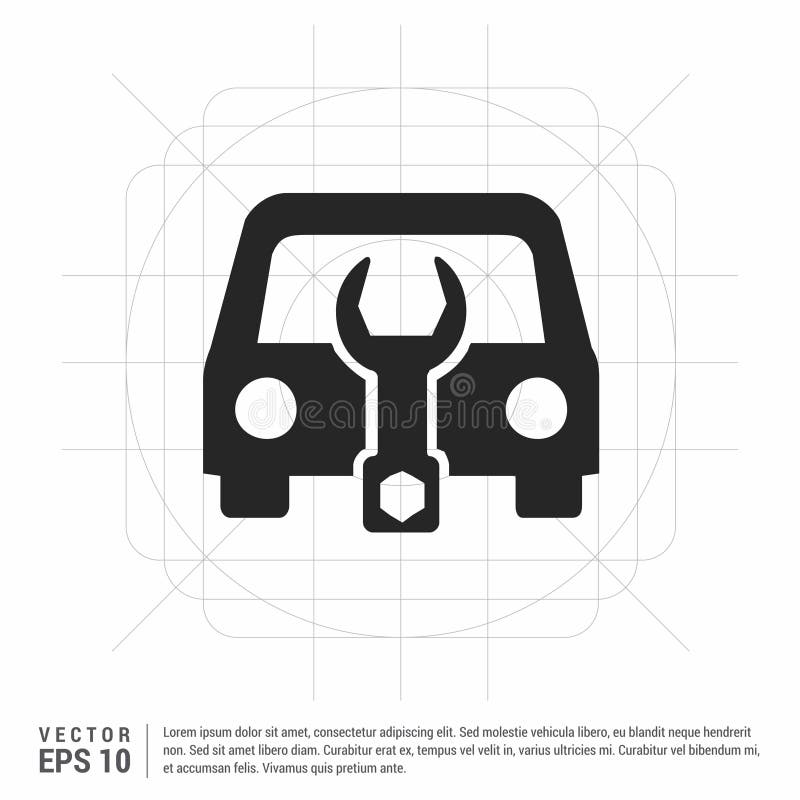 Car Mechanic Icon stock vector. Illustration of emblem - 132442349